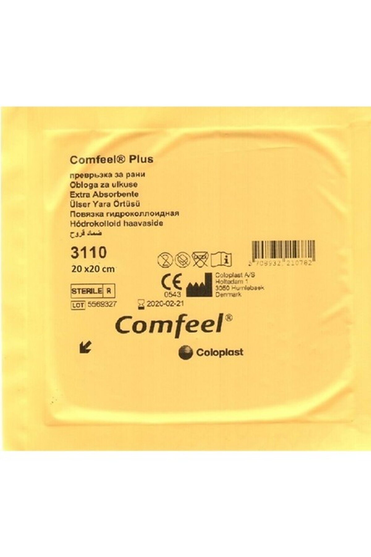 Coloplast Comfeel Plus Hidrokolloid Yara Örtüsü 20x20 Cm Fiyatı ...