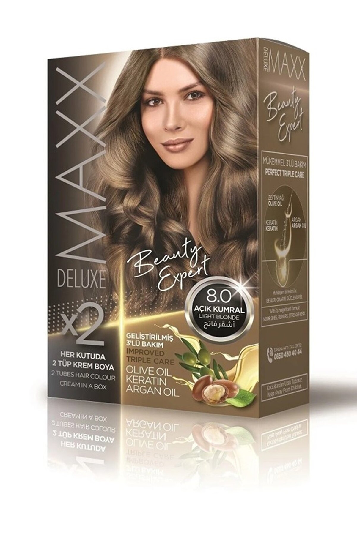 MAXX DELUXE Beauty Serıes Keratinli Kalıcı Saç Boyası Kutulardaki Şifre ...
