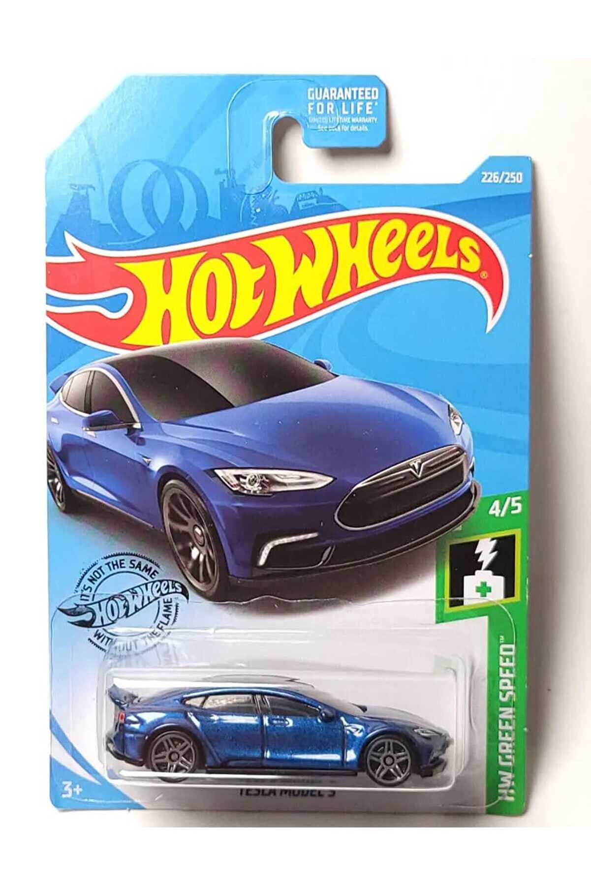HOT WHEELS TESLA MODEL S MAVİ 2019 ÜRETİM KISA KARTONET TEKLİ ARABALAR ...