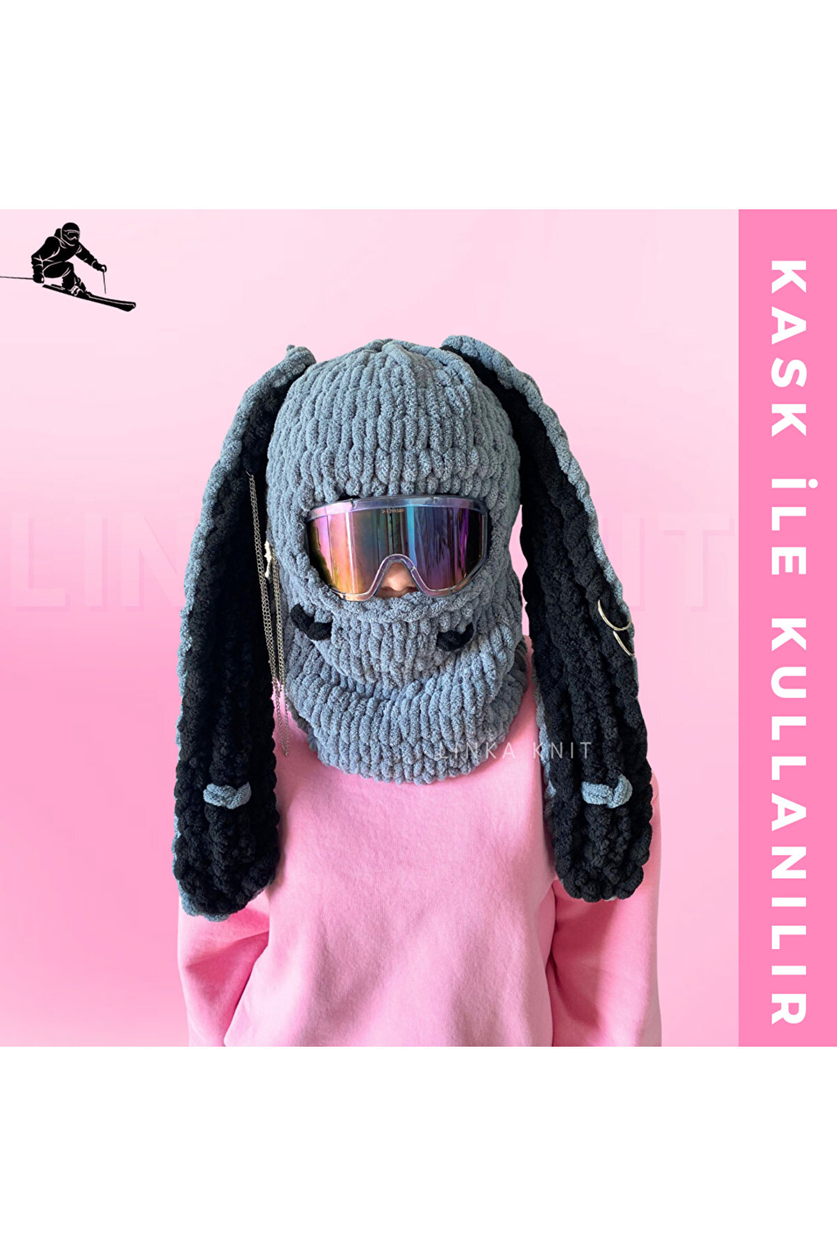 linka Tavşan Kayak Maskesi & Balaclava, Kayak Kaskı Maskesi,Kask Kılıfı ...