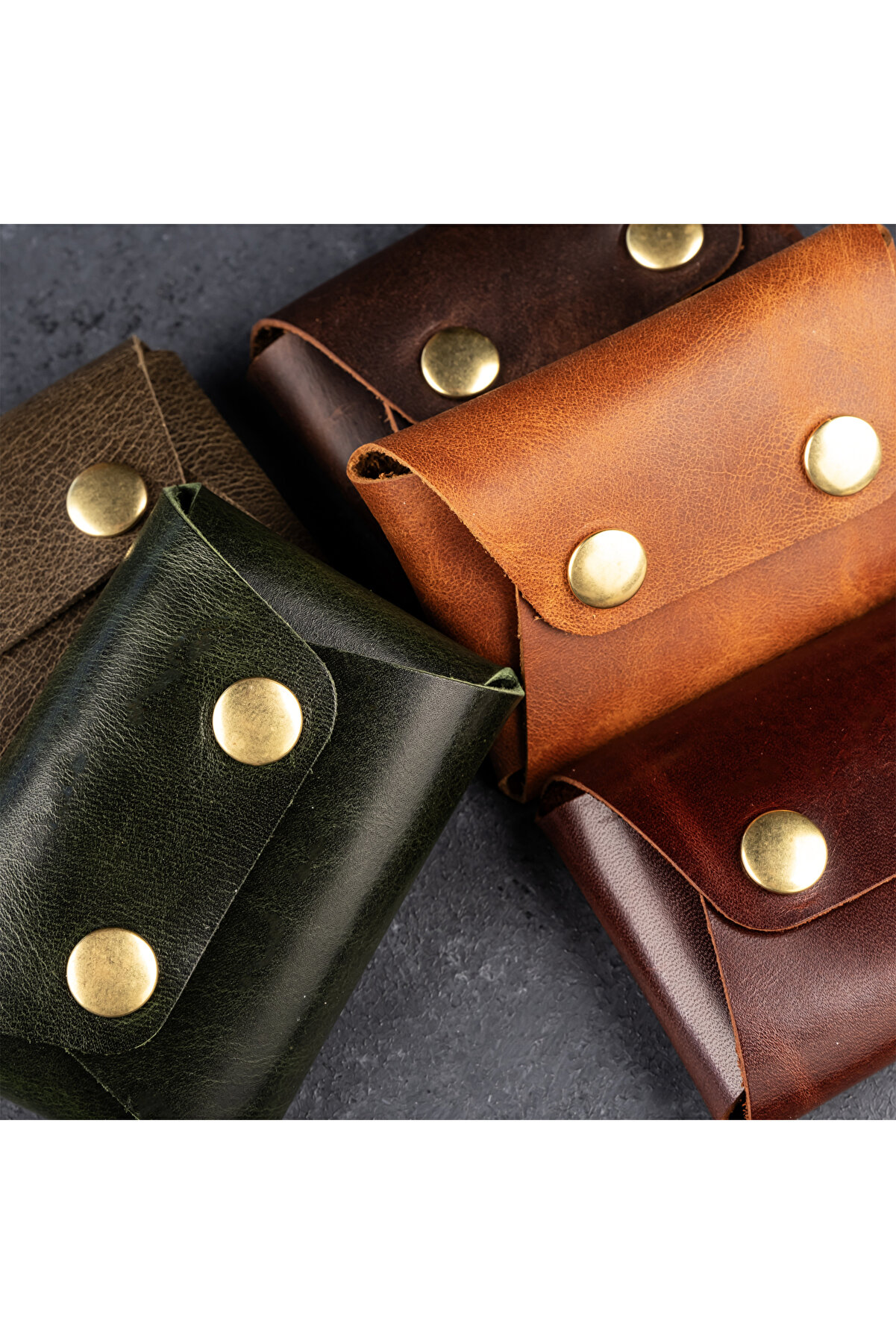 Pelle Craft EL YAPIMI GERÇEK DERİ MİNİMAL KARTLIK /HEDİYELİK ...