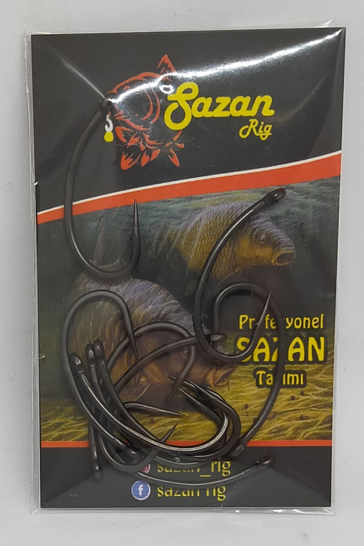 sr sazanrig Kurv Shank Model Teflon Mat Siyah Delikli Olta Iğnesı 4 No (10 Adet) Fiyatı ...
