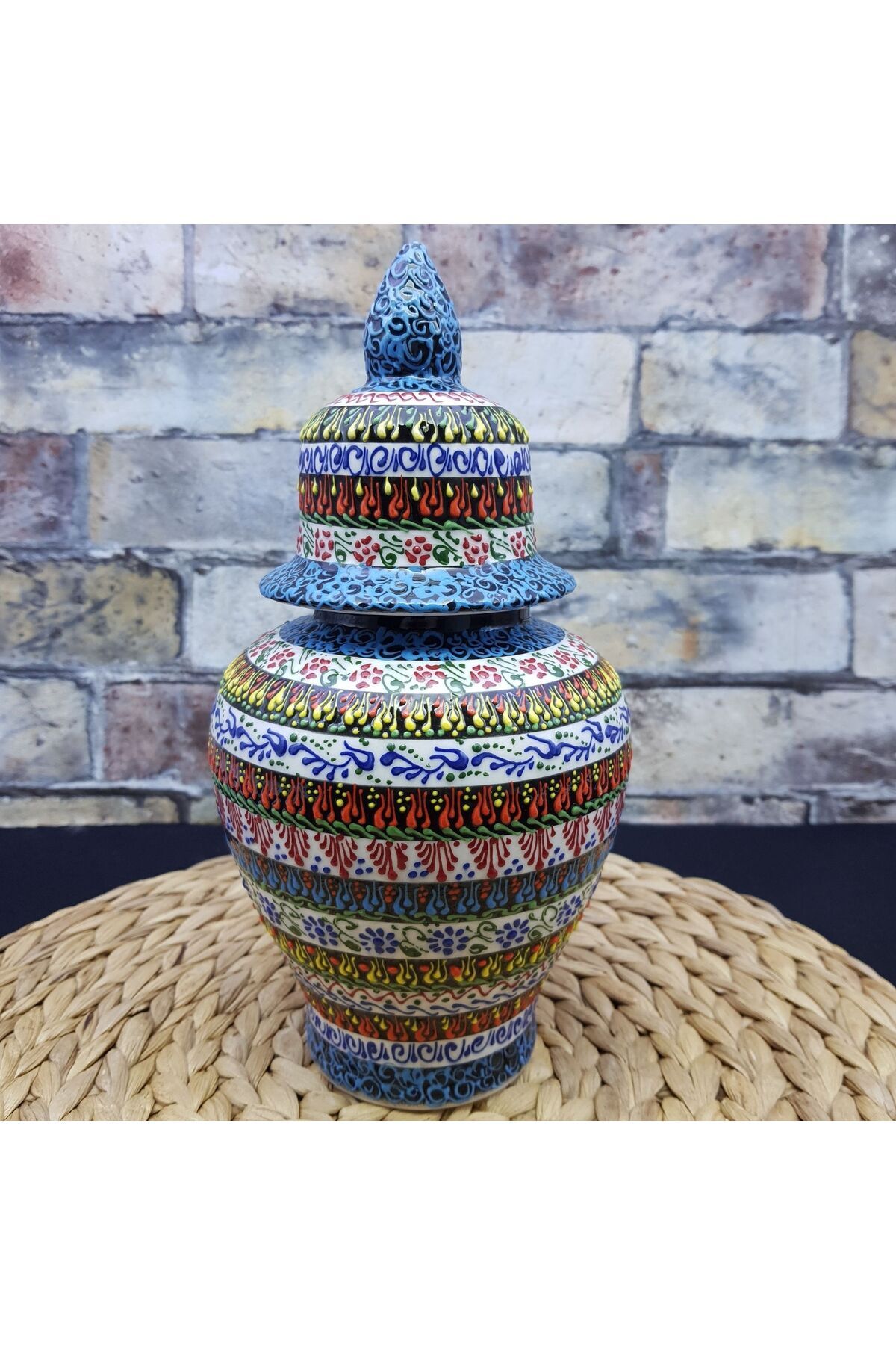 sharpart Otantik Desenli Orta Boy El Yapımı ve El Desenli Klasik Çini ...