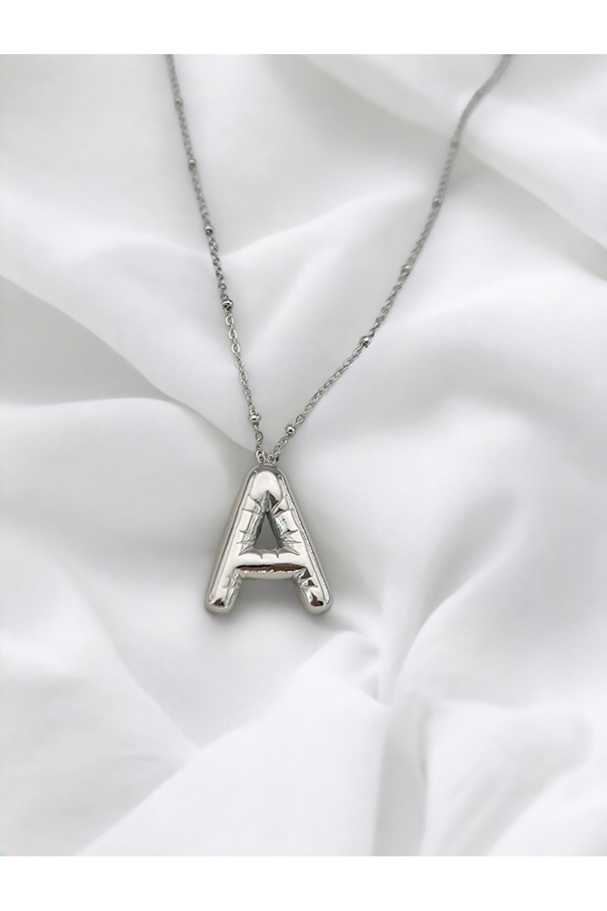 Genel Markalar Silver Balon A Harf Kolye 316 L Çelik Paslanmaz Fiyatı ...