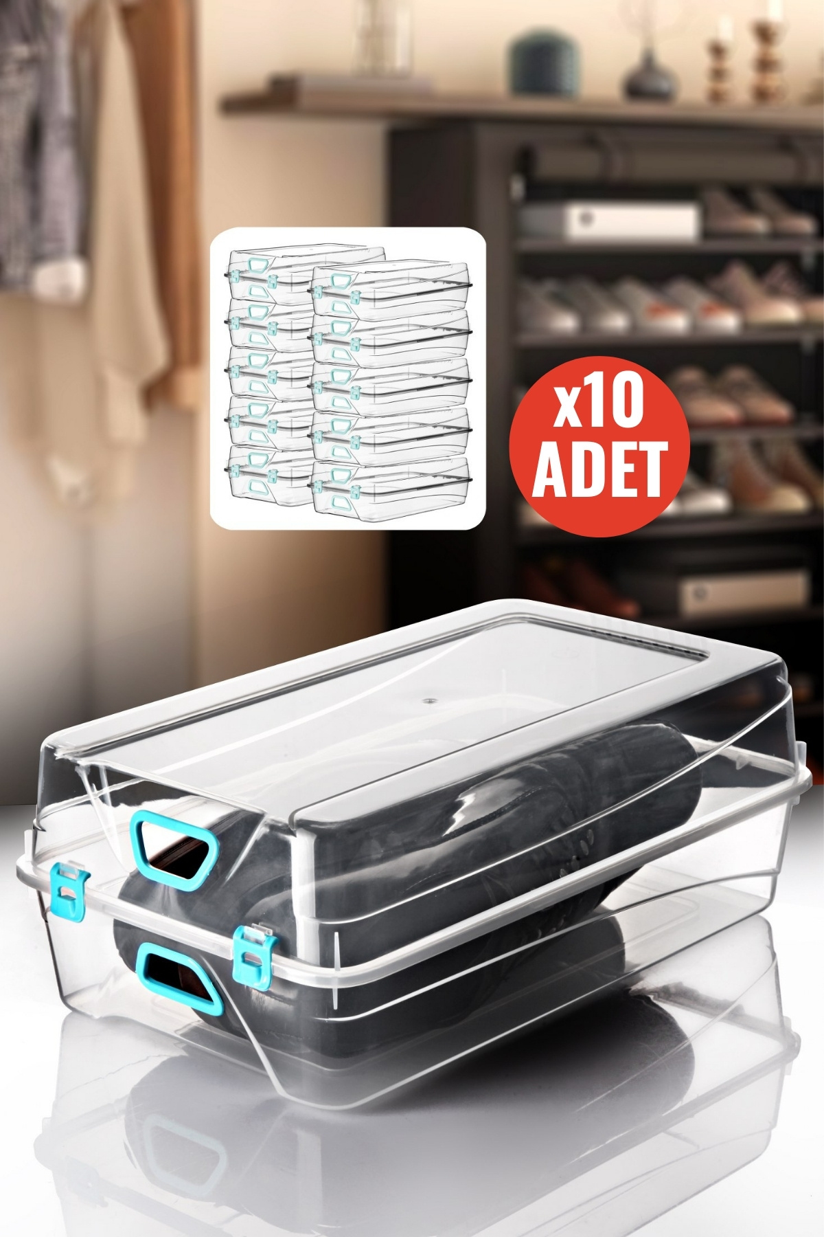 Nandy Home 10'lu Set Erkek Ayakkabı Saklama Kutusu Fiyatı, Yorumları ...