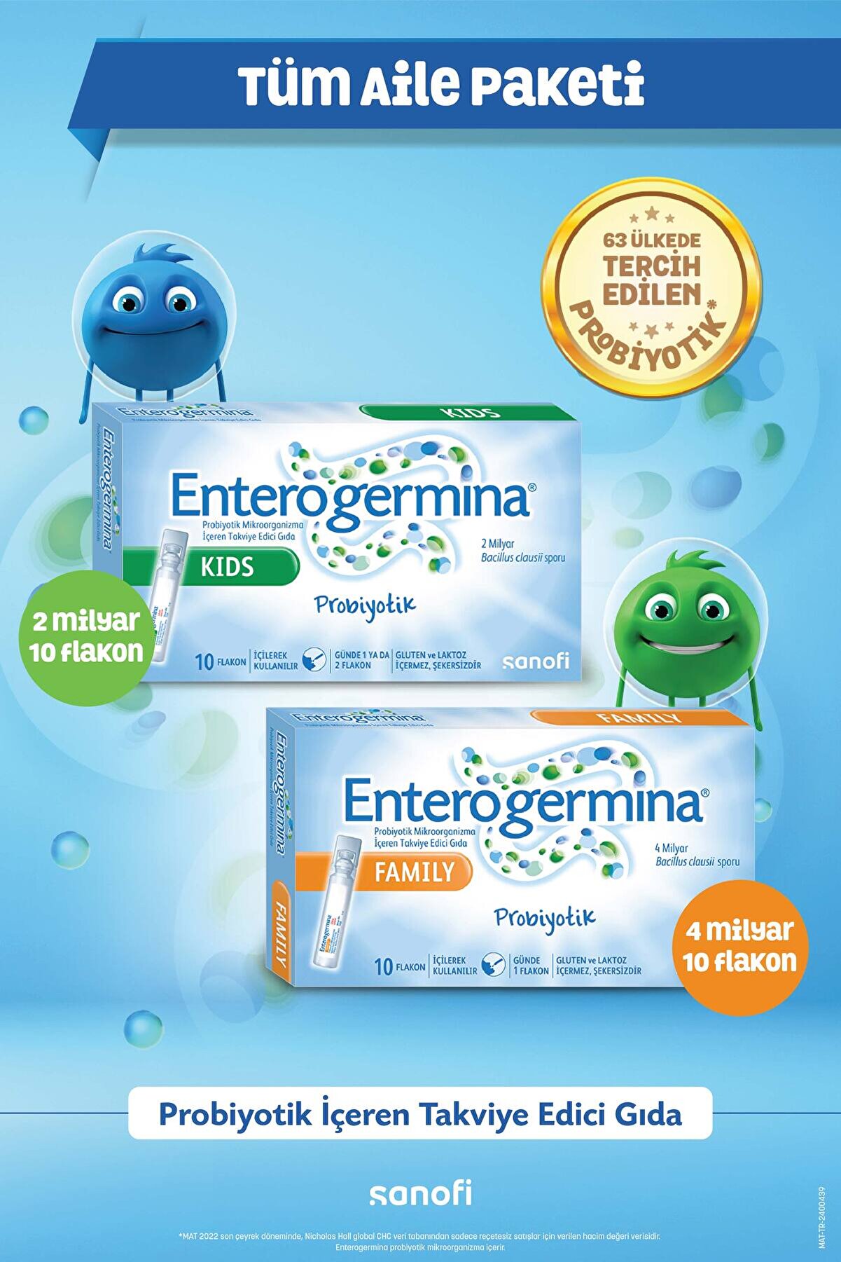 Enterogermina 2B 10 Flakon 4B 10 Flakon- Tüm aile için paket Fiyatı ...