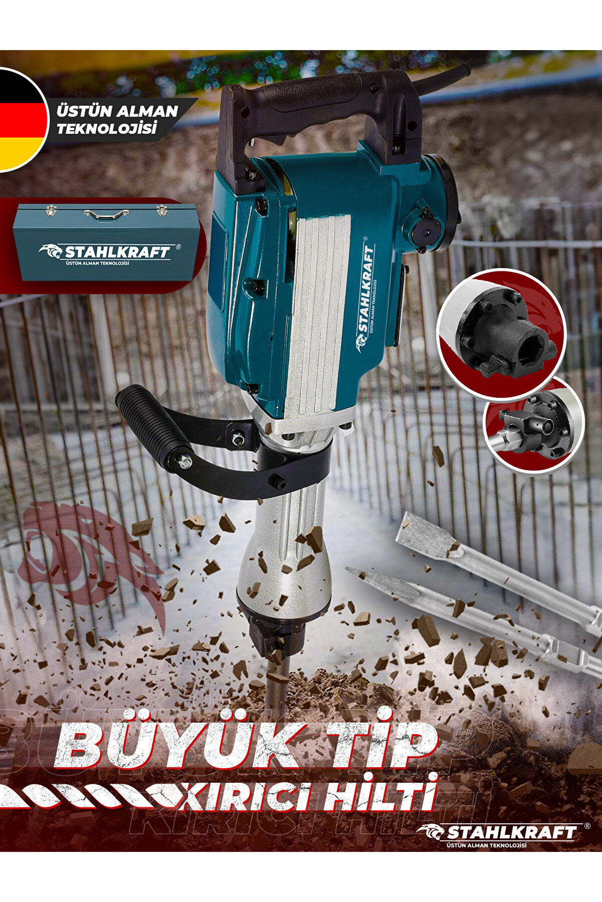 STAHLKRAFT Sth 9785 1450w Profesyonel 16 Kg Kırıcı Delici Hilti Fiyatı ...