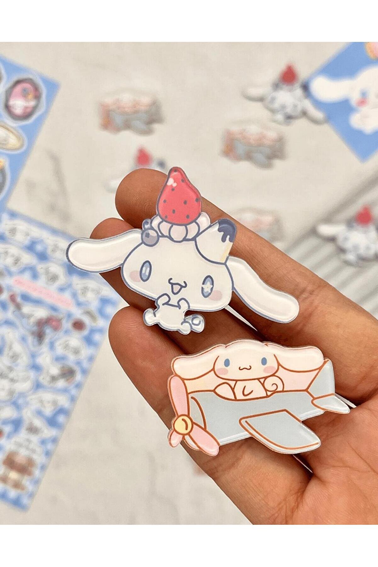 Kağıt Gemi Dükkan Sanrio Cinnamoroll Karakterli 2'li Rozet Seti / Pin ...