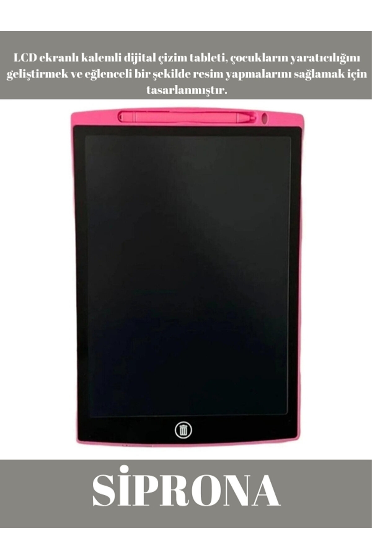 Siprona Lcd Ekranlı Kalemli Dijital Çizim Tableti Yazı Tahtası Boyama ...