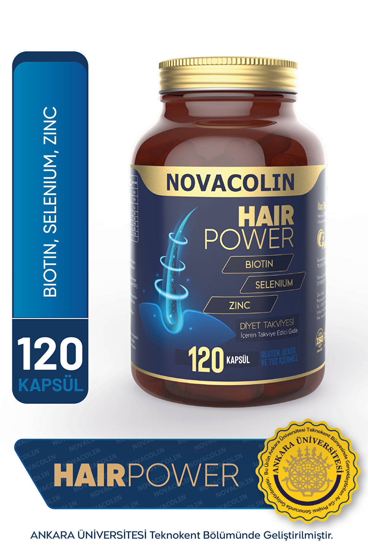 NOVACOLIN Biotin 120 Kapsül (SAÇ SAĞLIĞI) Fiyatı, Yorumları - Trendyol