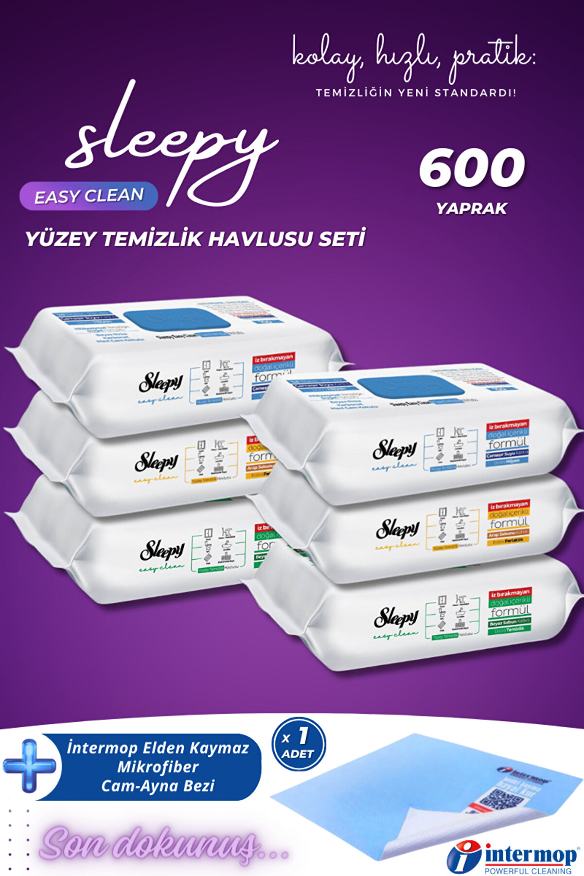 Sleepy Easy Clean Beyaz Sabun Katkılı+Çamaşır Suyu Katkılı+Arap Sabunu ...