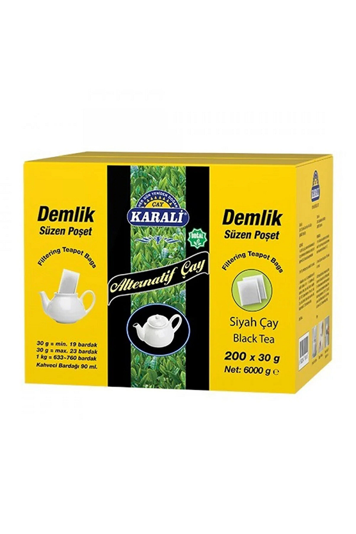 Karali Çay Karali Alternatif Demlik Poşet 6 Kg 200 X 30 Gr - Fiyatı ...