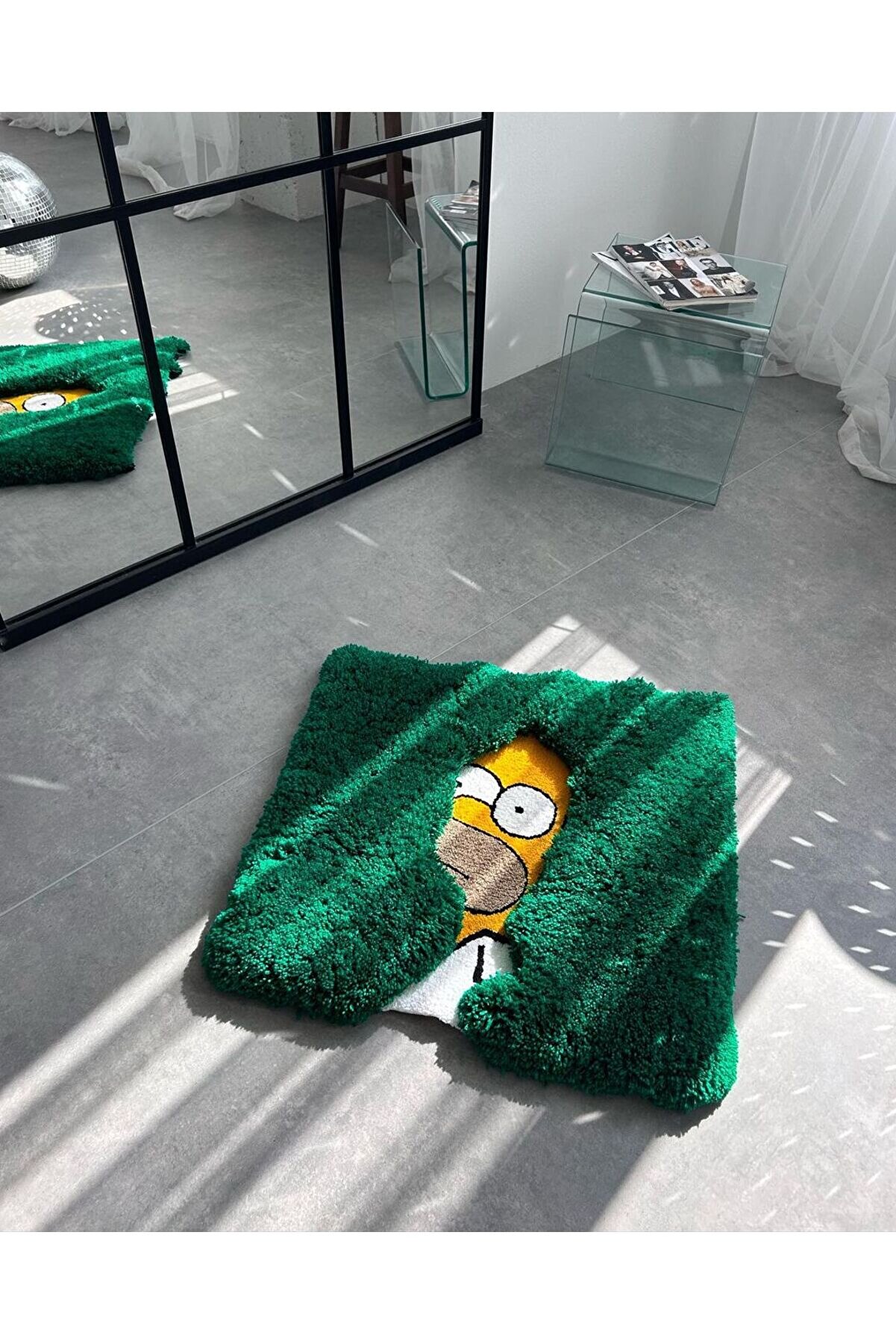 Sima Tufting Rug Simpsons Çim Desenli El Yapımı Özel Tasarım Çok Amaçlı ...