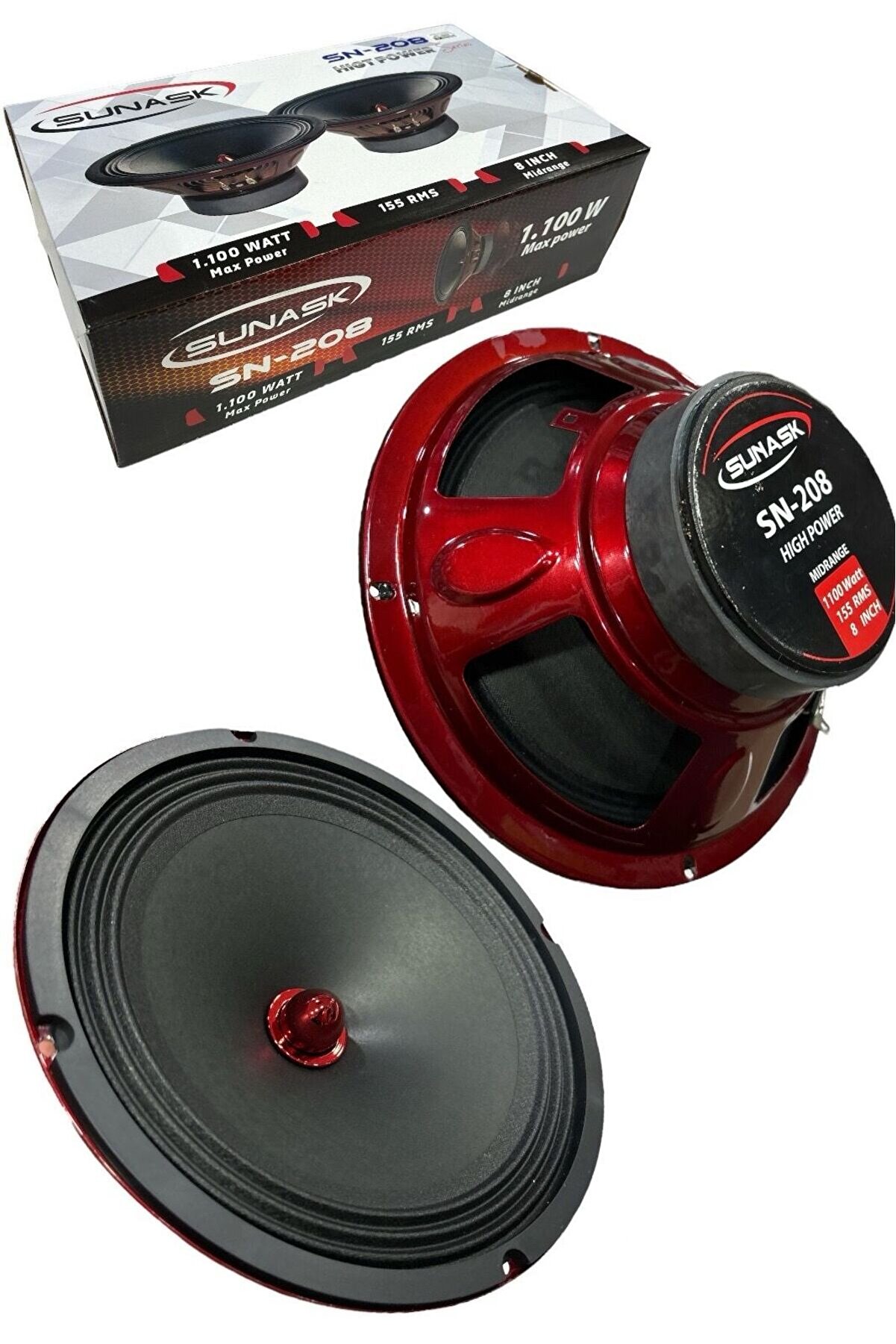 Sunask Bm Boschmann 20cm 1150 Watt 155 Rms Kurşun Göbek Midrange Oto Hoparlör 2 Adet Fiyatı ...