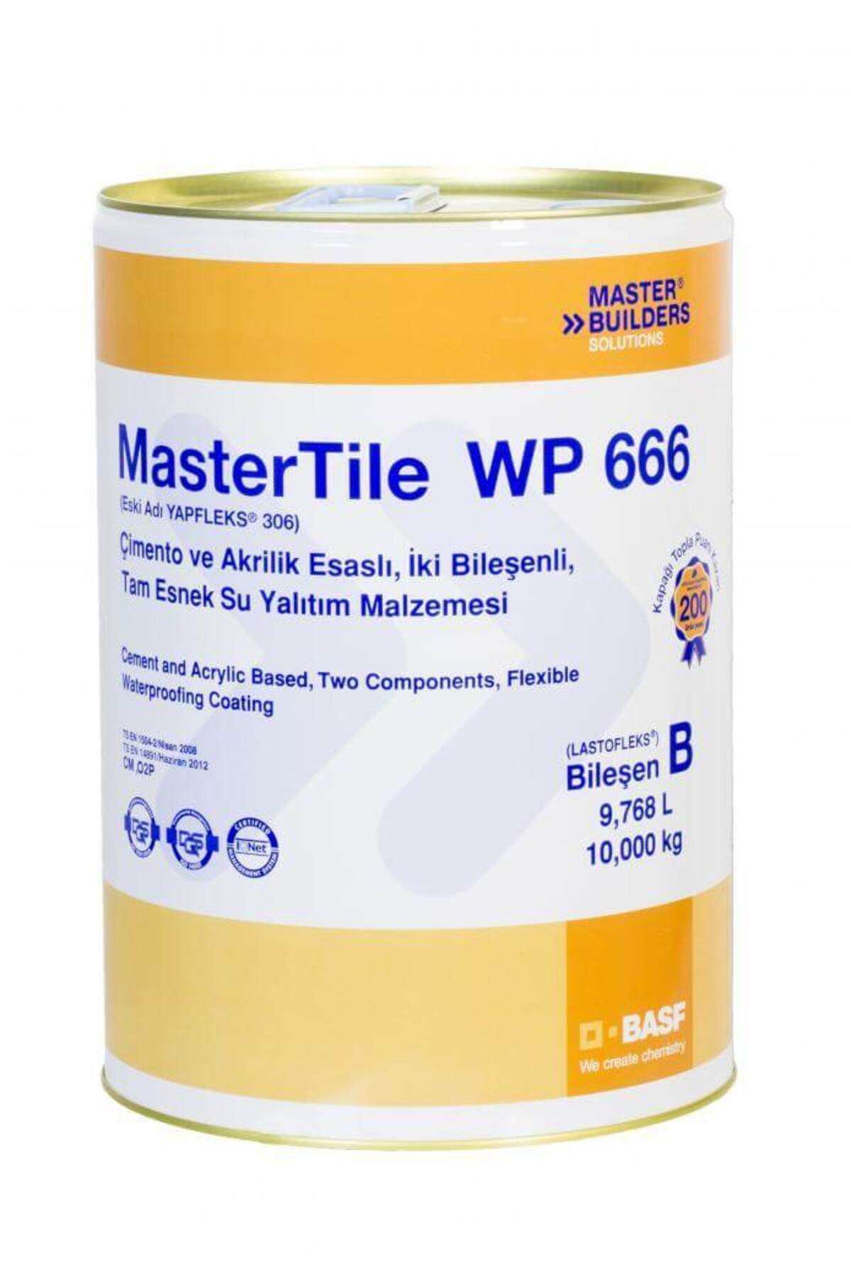Sika SİKA MasterTile WP 666 ® İki Bileşenli Tam Esnek Su Yalıtım Malzemesi (YAPFLEKS 306) 30 KG ...