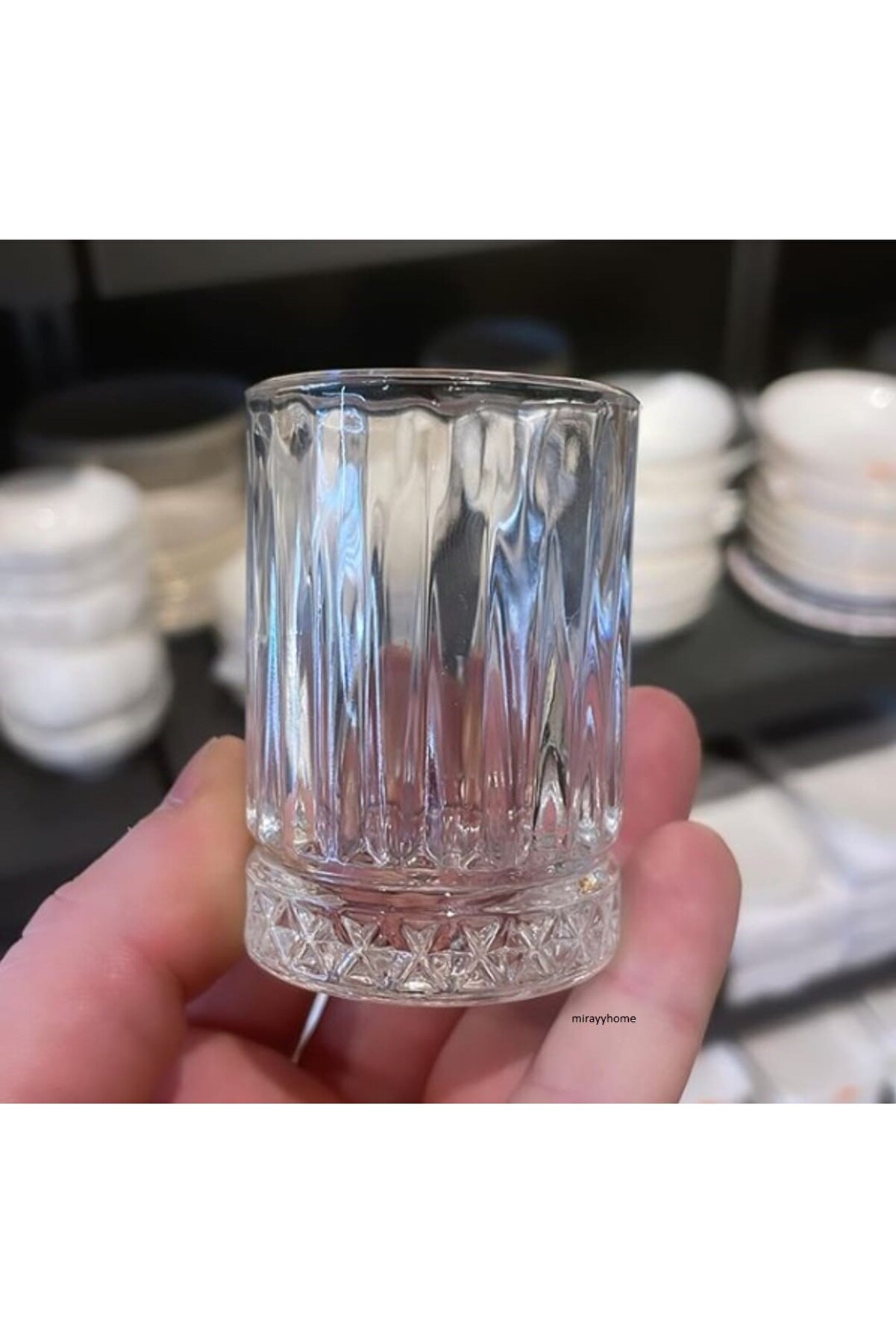 Oslo Küçük Boy Kahve Yanı Su Bardağı Cam 6 Adet 60cc Shot Elysia Model ...