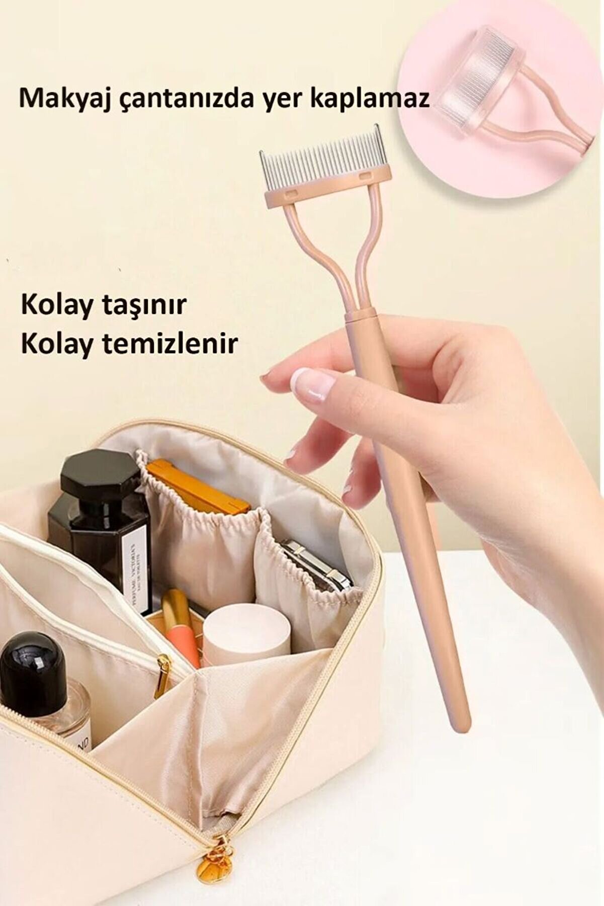 Genel Markalar Kirpik Kıvırma Aleti Taşınabilir Kirpik Ayırıcı ...
