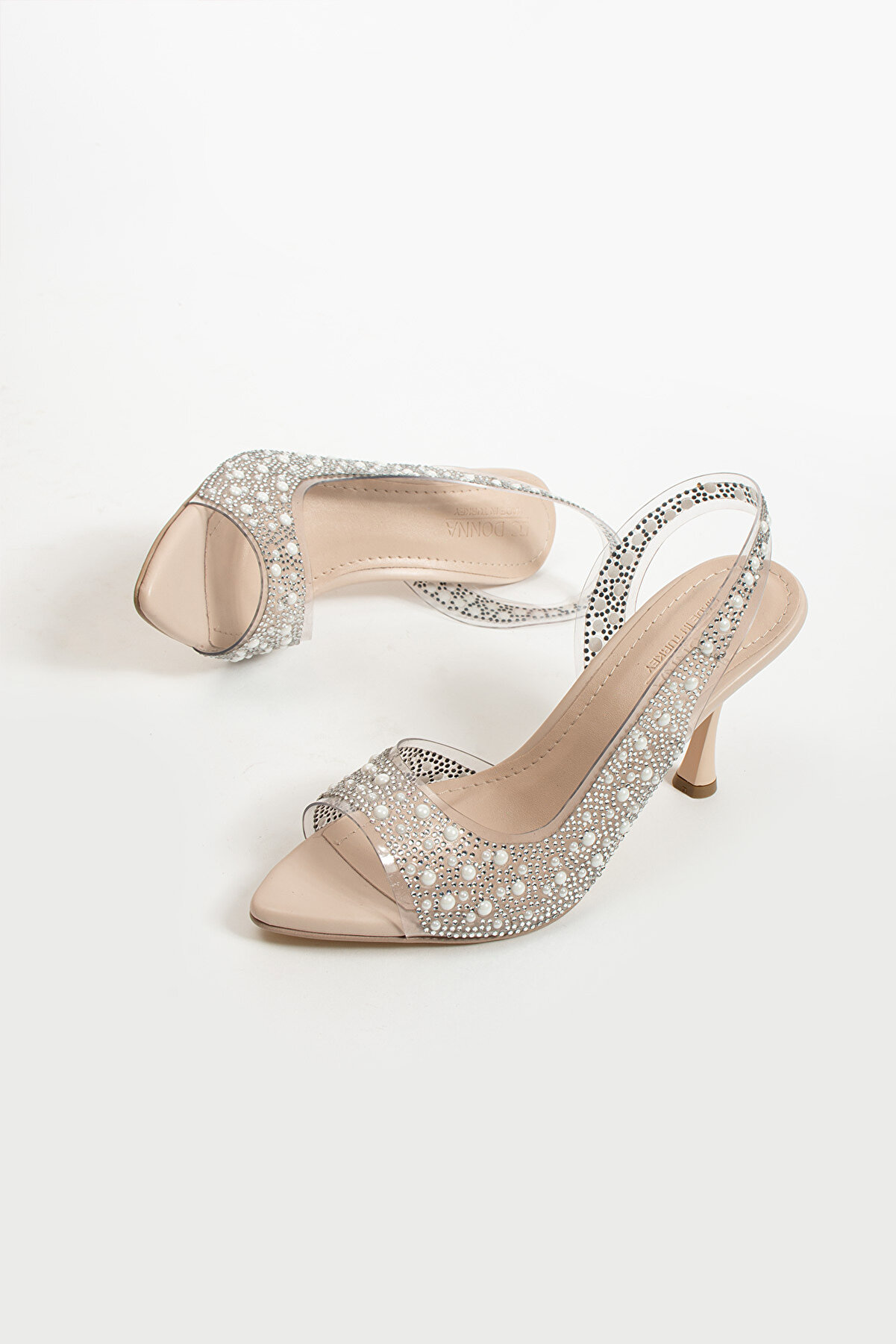 DC DONNA KOPYA - KOPYA - Kadın Stiletto Taşlı Sivri Burun Arkası Açık ...