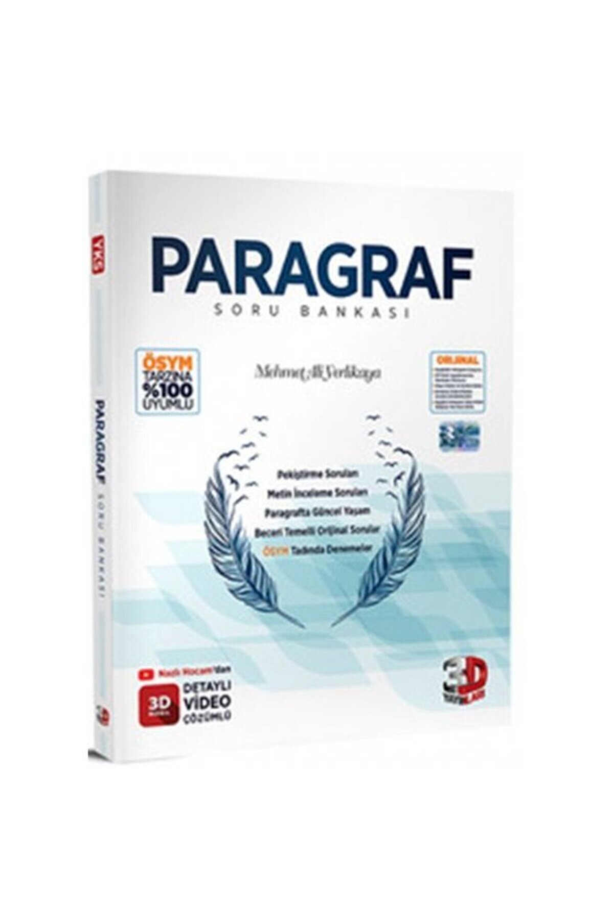 3D Yayınları 2025 3D Paragraf Video Çözümlü Soru Bankası Mehmet ...