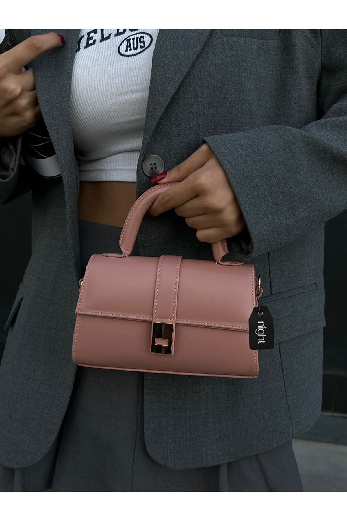 Night Paula Model Pudra Kadın El Ve Omuz Çantası - Fiyatı, Yorumları