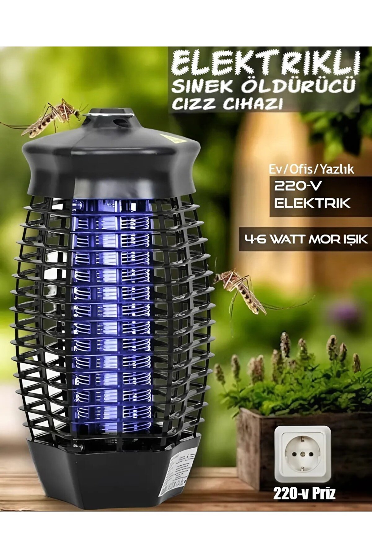 nextbuy Master Elektrikli Sinek Öldürücü Sinek Kıran 4-6W Led Ampul Mor Işıklı Sivrisinek Kovucu ...