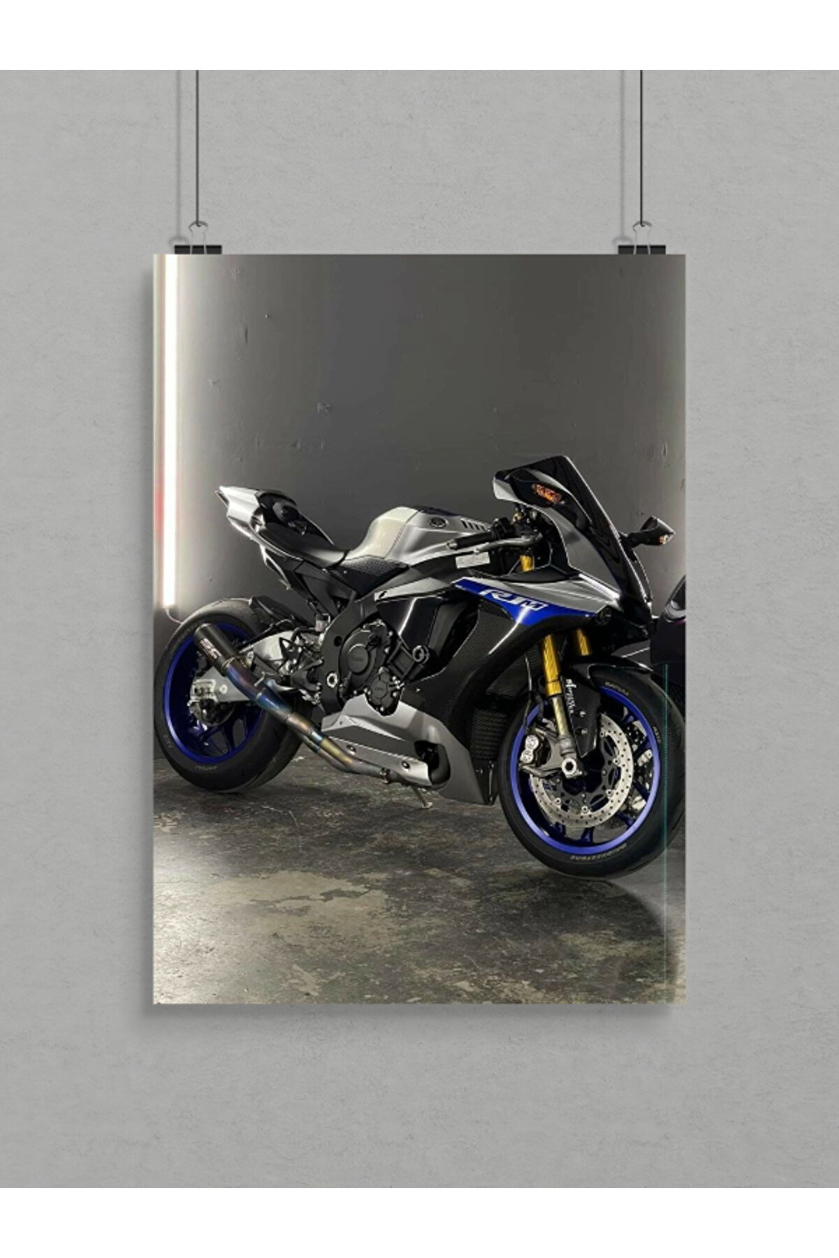 Alptiva Yamaha YZF-R1M Motor Poster - Motosiklet Poster - Parlak ...