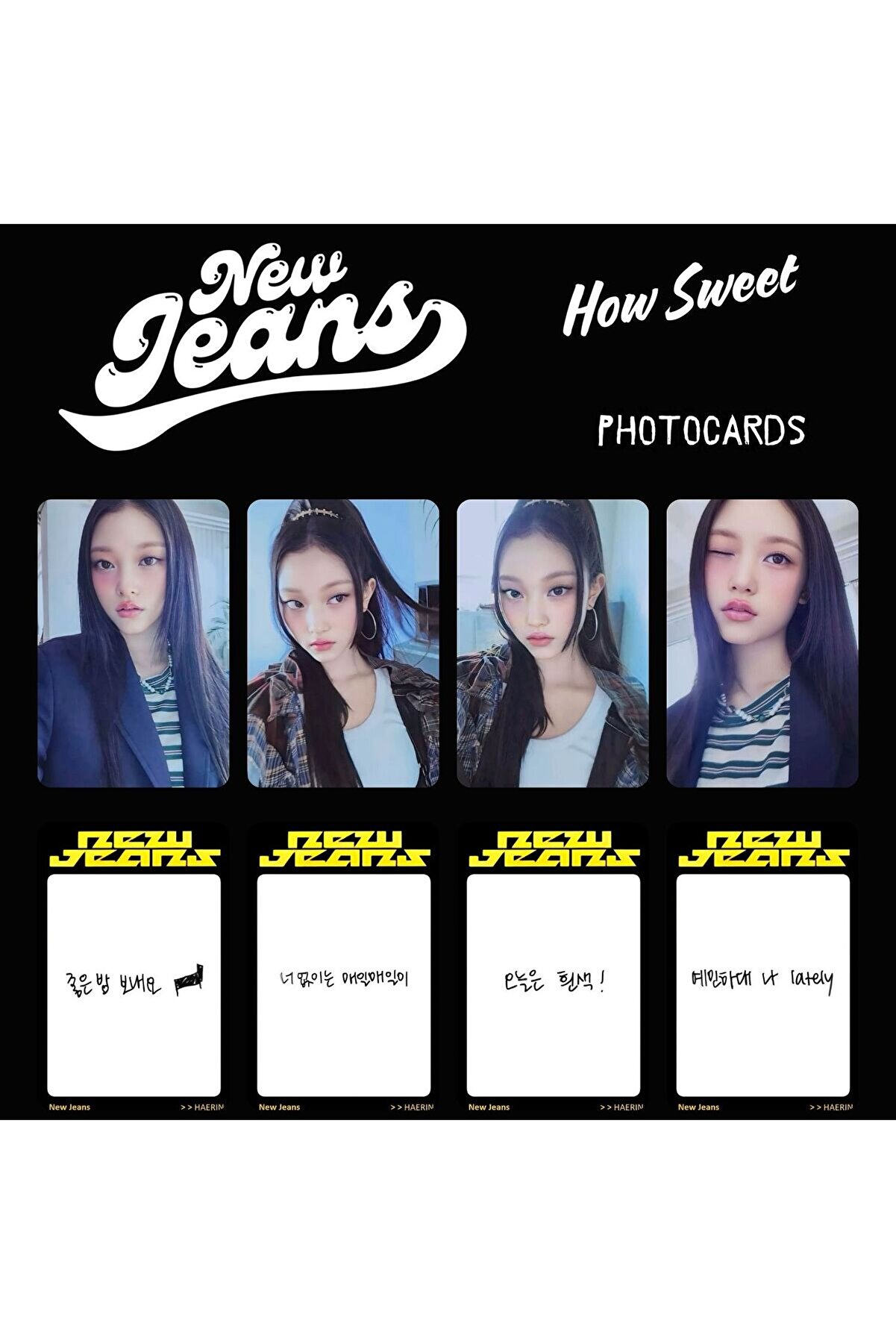 Kpop Dünyasi NEW JEANS '' How Sweet '' HAERIN Photocards Set Fiyatı, Yorumları - Trendyol