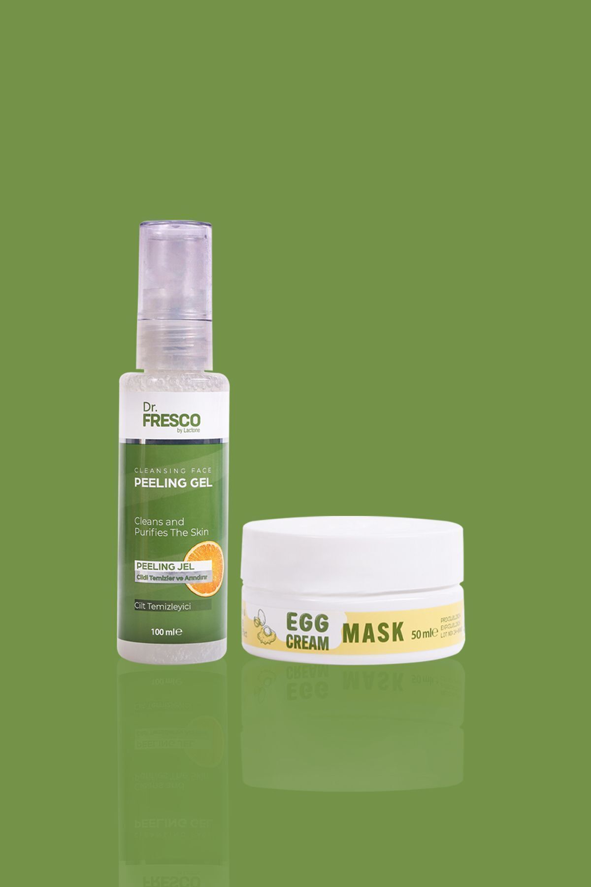 Dr Fresco 2li Set-cleansing Face Peeling Gel 100 ml / Egg White Pore ...