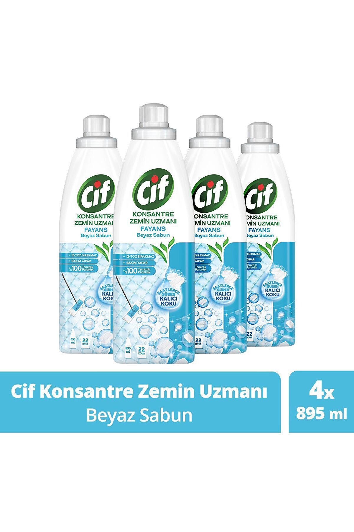Cif Konsantre Zemin Uzmanı Fayans Beyaz Sabun %100 Temizlik Ve ...