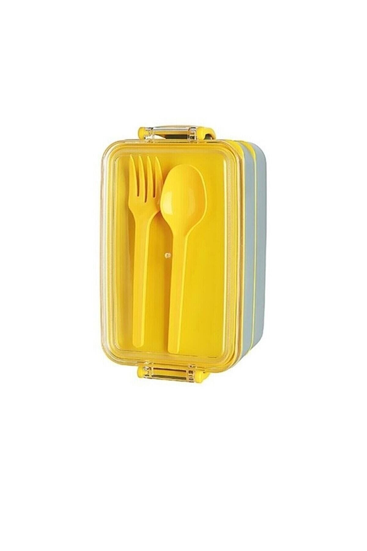 Gönül İşlerim Çatal Kaşıklı 900 ml 2 Katlı Beslenme Kabı Seti&lunch Box ...