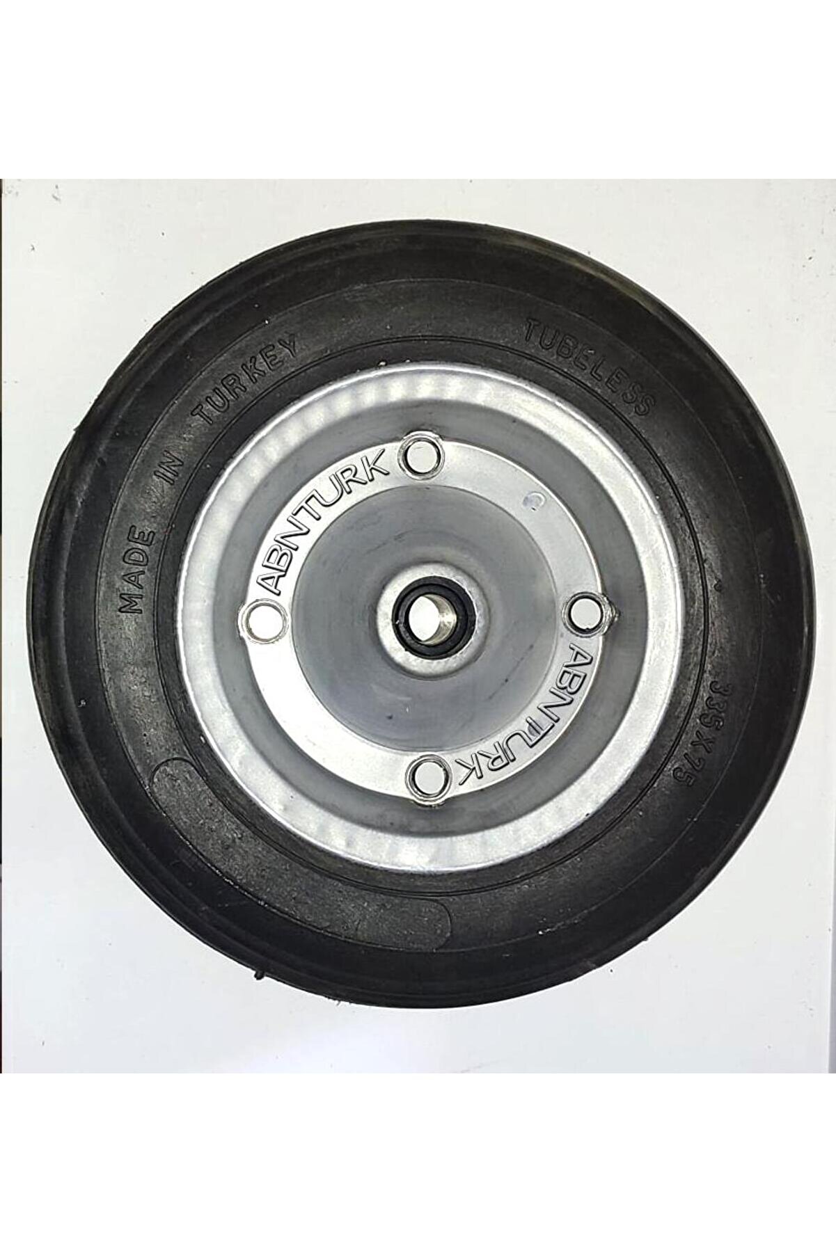 abnturk 34cm Çelik Jantlı El Arabası Tekeri 335x75 Burçlu Dublex ...