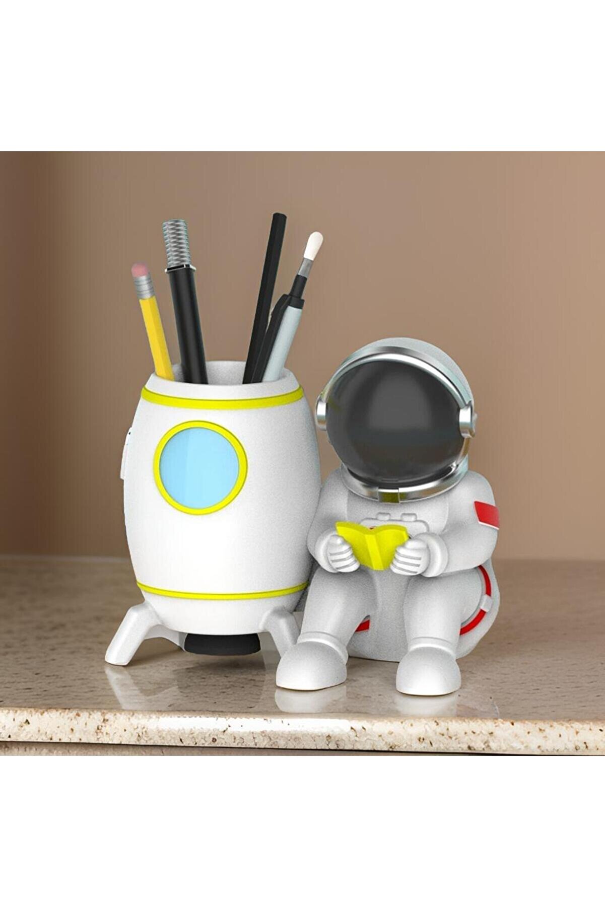 3DLAYERCRAFT Tasarım Astronot Kalemlik Masaüstü Dekoru Astronot ...