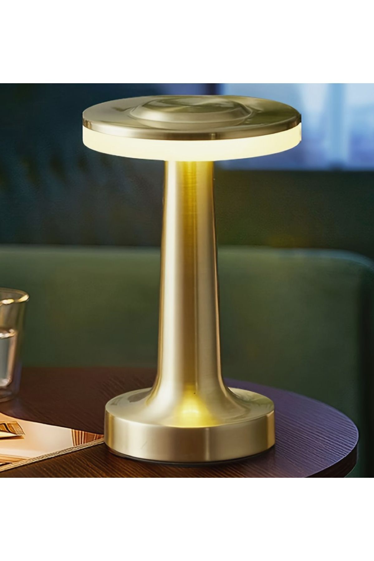 burenze Modern Led Masa Lambası Dokunmatik Abajur 6 Mod Kademeli Şarjlı BakırFiyatı, Yorumları ...