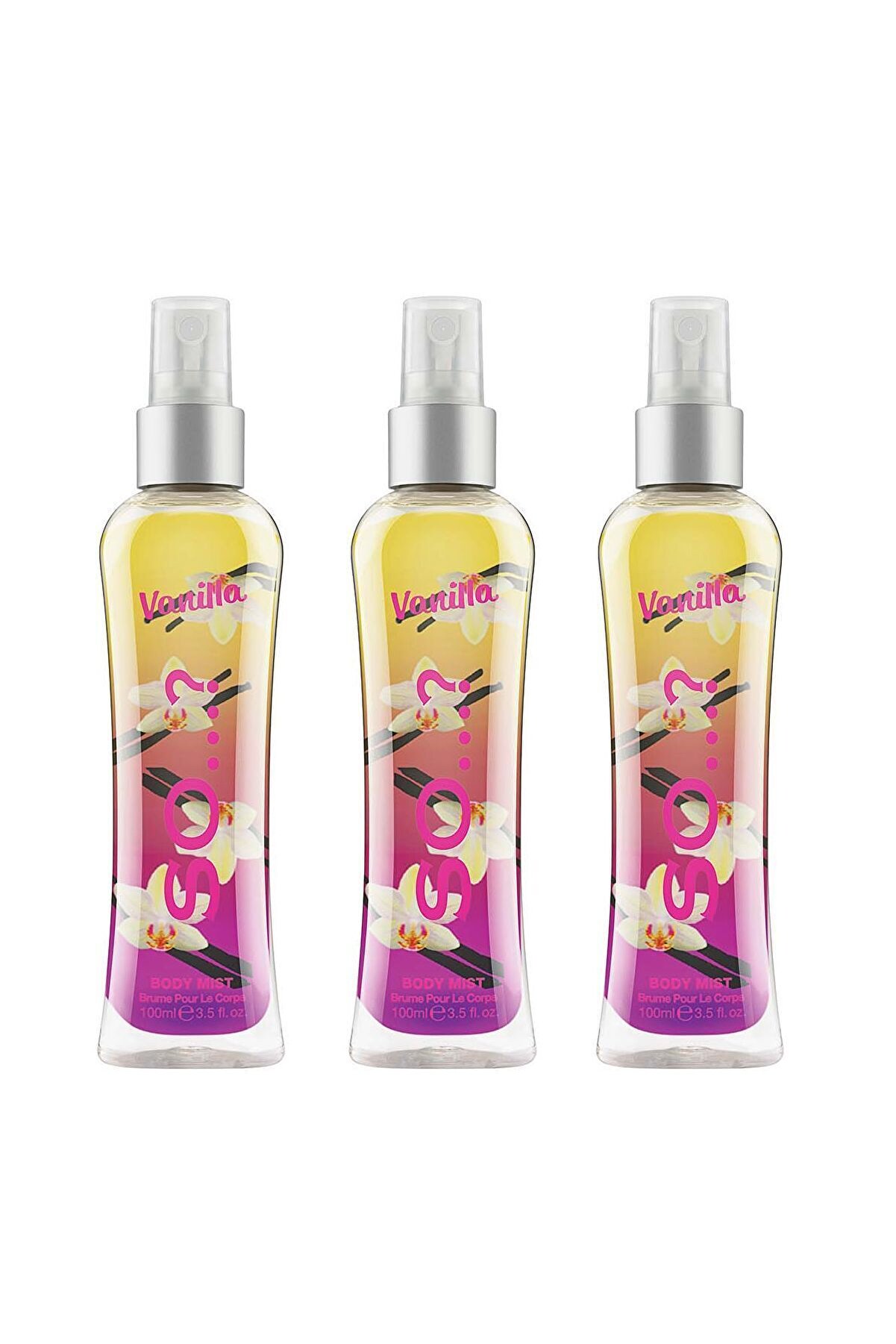 So Fragrance So...? Vanilla (VANİLYA) Vücut Spreyi 100 ml (3'LÜ SET ...