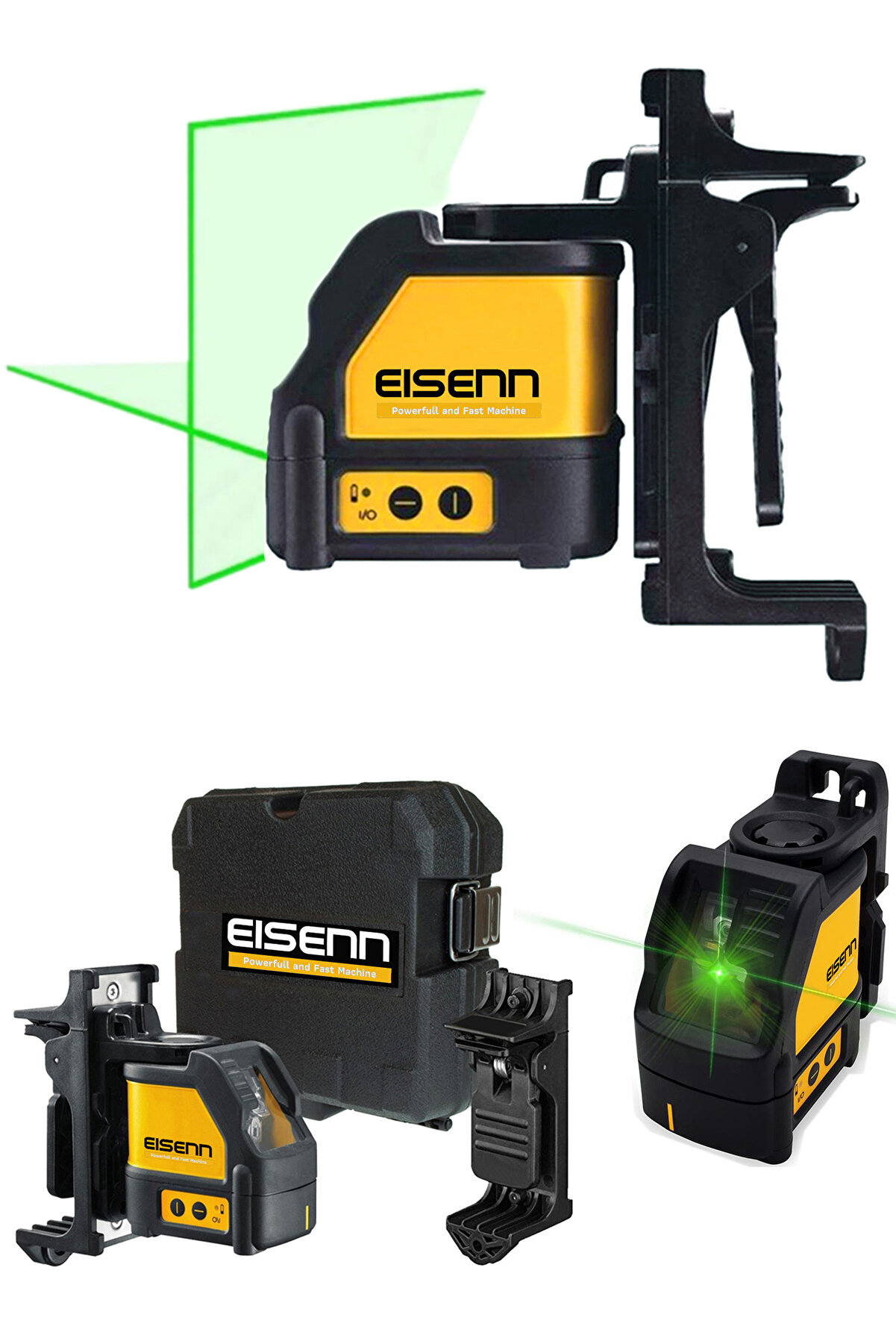 Eisenn Alman EW088 K Yatay ve Dikey Otomatik Hizalamalı Çizgi Yeşil ...