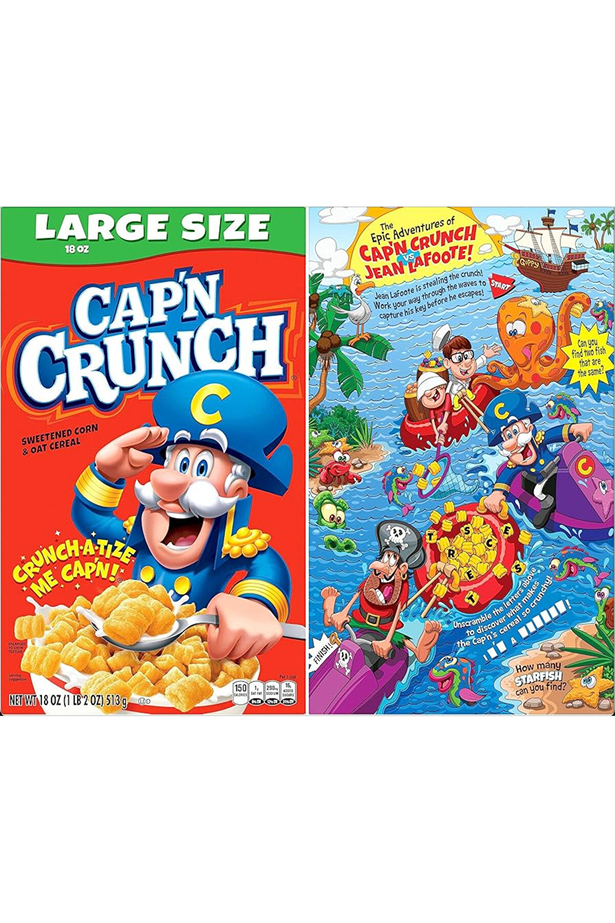 CAPN CRUNCHS Cap'n Crunch Sweetened Corn & Oath Cereal 513g Fiyatı ...