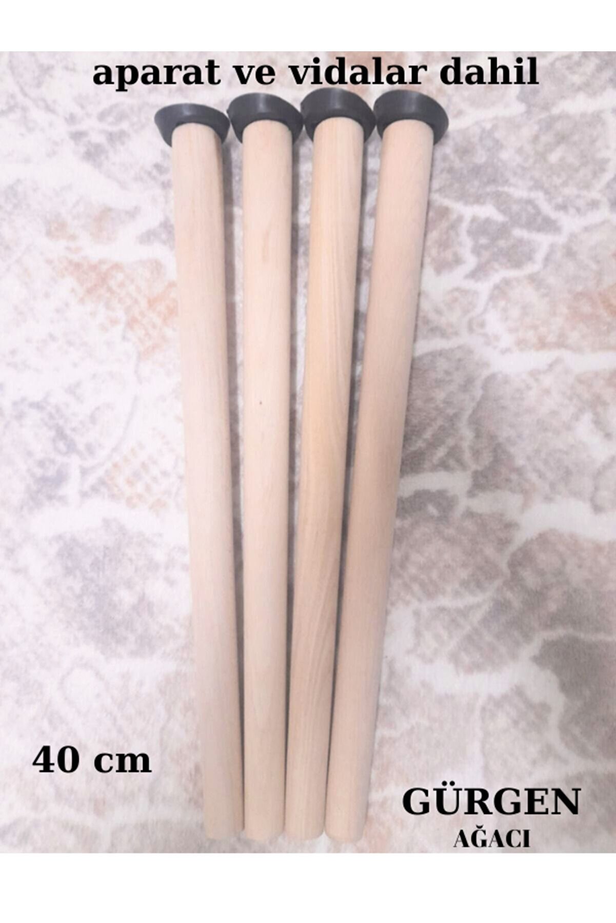 Akay Ahşap Ayak 40 Cm Konik Sehpa Ayağı-sandalye-tabure-masa Ayağı Çap ...