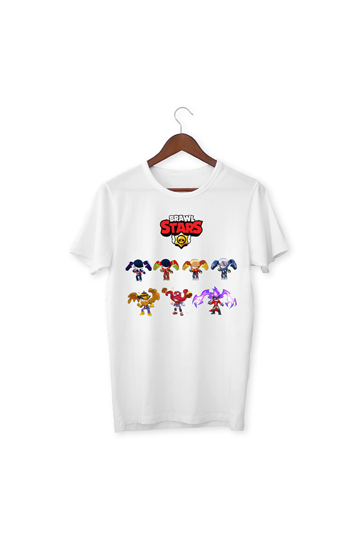 YAPO TİCARET Brawl Stars Edgar Çocuk Yetişkin Beyaz T-shirt Unisex ...
