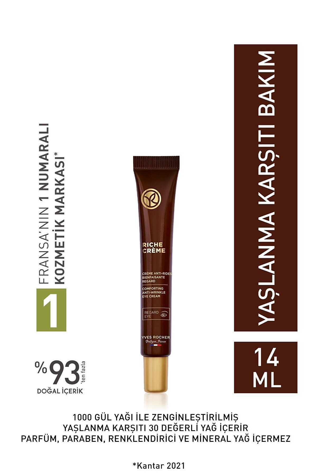 Yves Rocher Göz Kremi - Besleyici Yaşlanma Karşıtı Değerli Yağ Bakımı ...