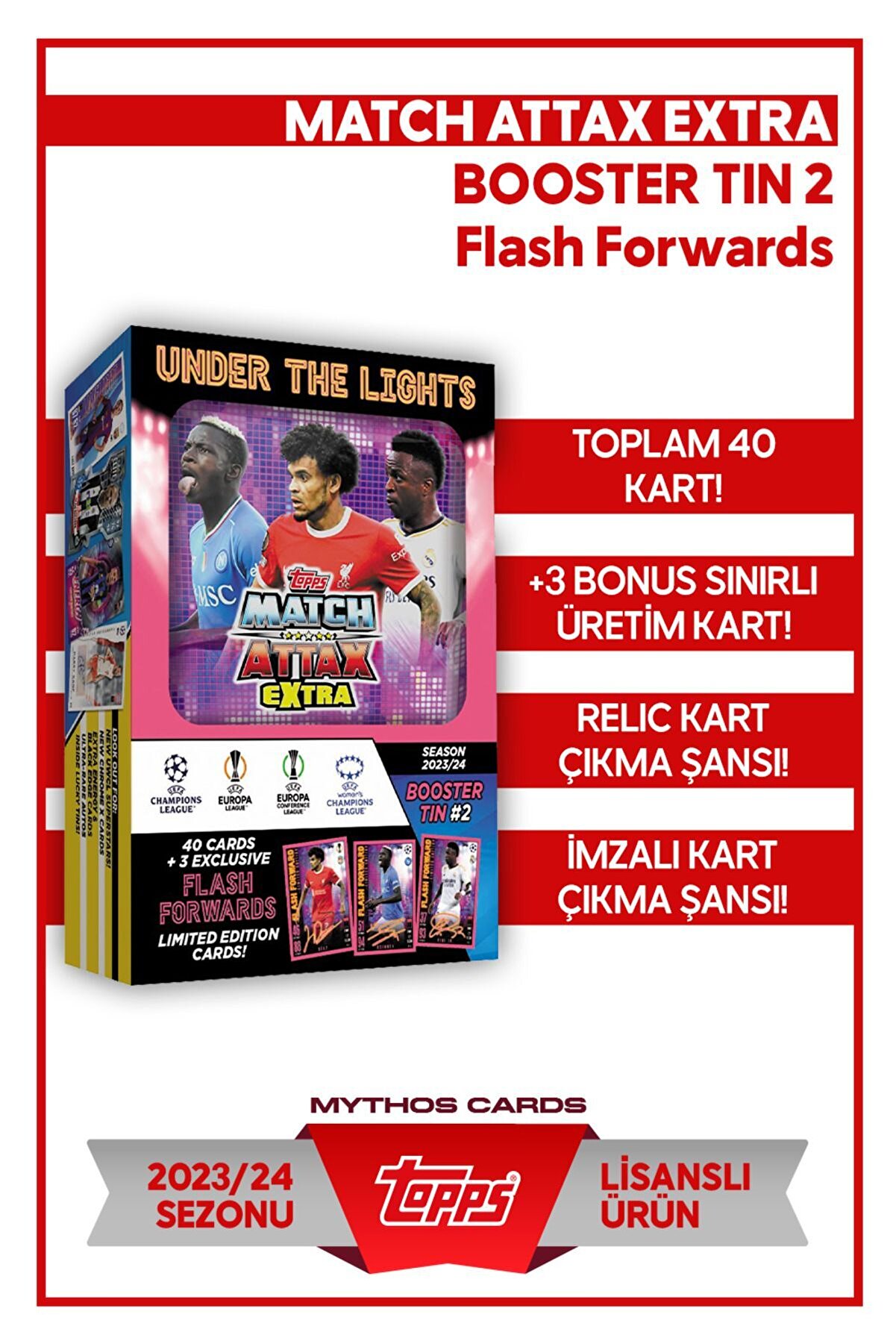 Topps Match Attax Extra 23/24 - Booster Box 2 - Flash Forwards Futbolcu ...