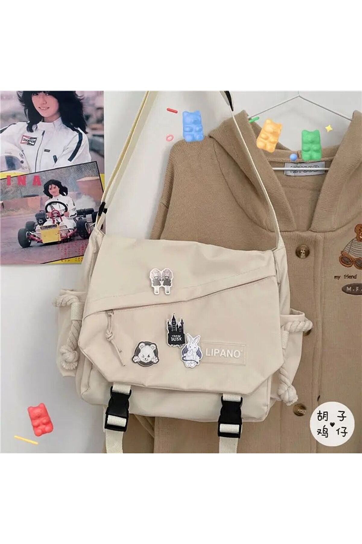 Kawaii Lipano Y2K Kore Tarzı Omuz Çantası Fiyatı, Yorumları - Trendyol