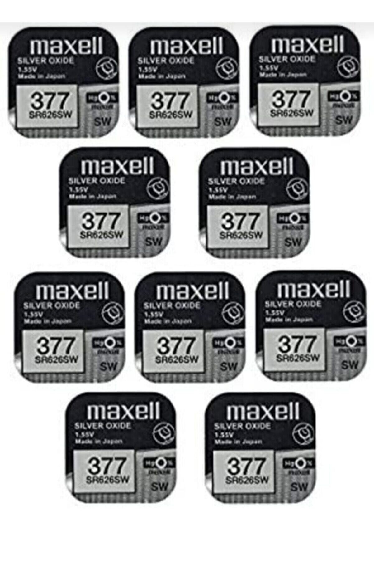 Maxell SR626SW-377 Saat Pili 10'lu Silver Oxide Battery 1.55V Fiyatı ...