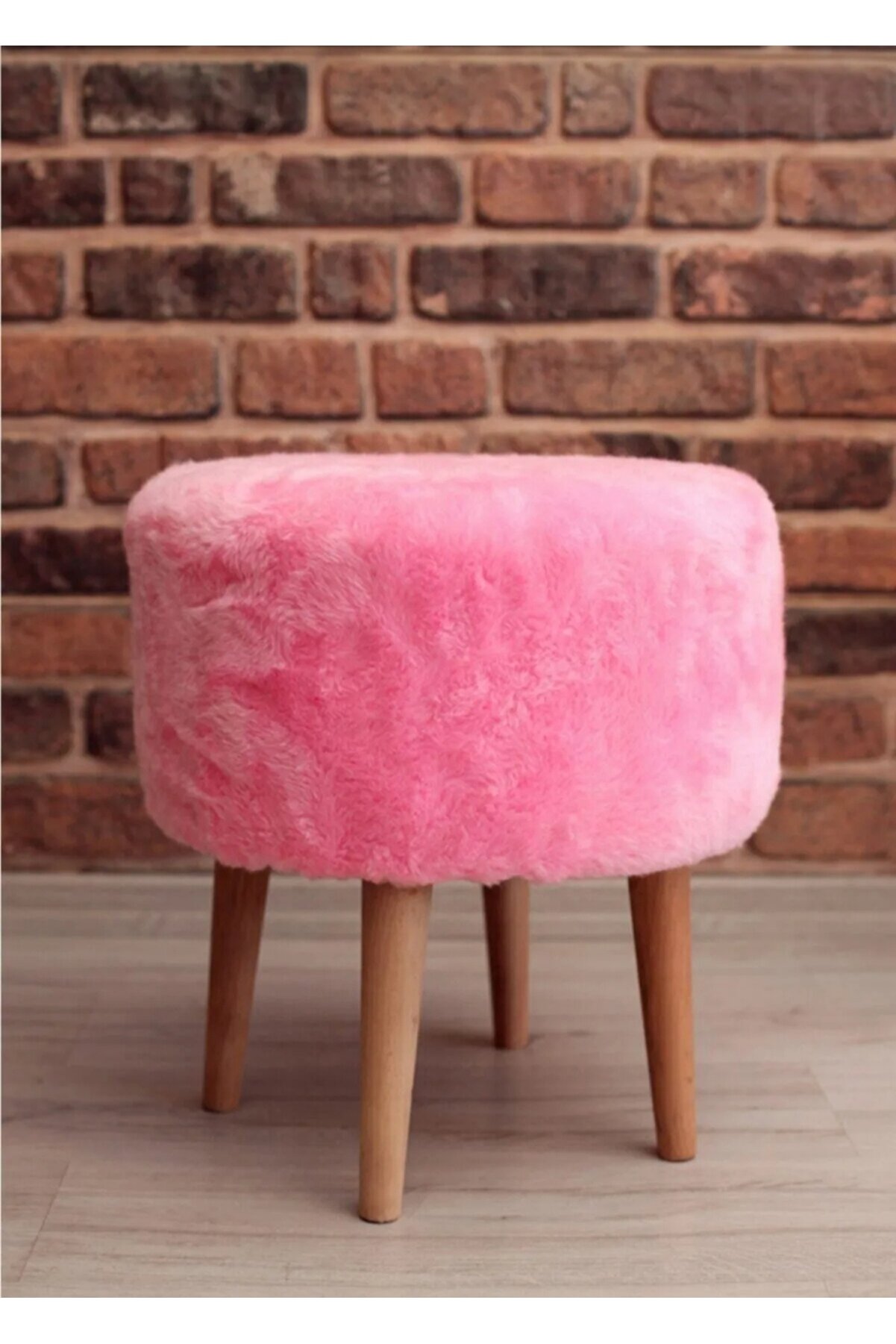 BEYLERBEYİ Coco Puf, Peluş, pembe,oturma odası, makyaj masası pufu 4 ayaklı - Fiyatı, Yorumları