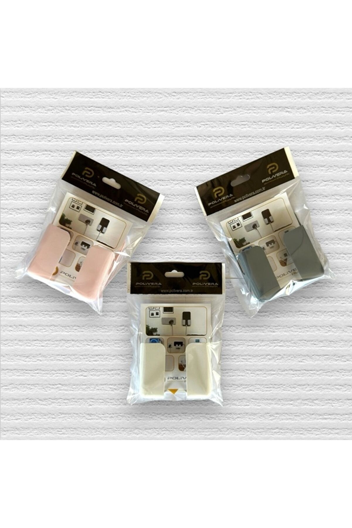polivera Telefon Tutucu Kumanda Standı ( 4 Adet ) Duvara Yapışkanlı ...