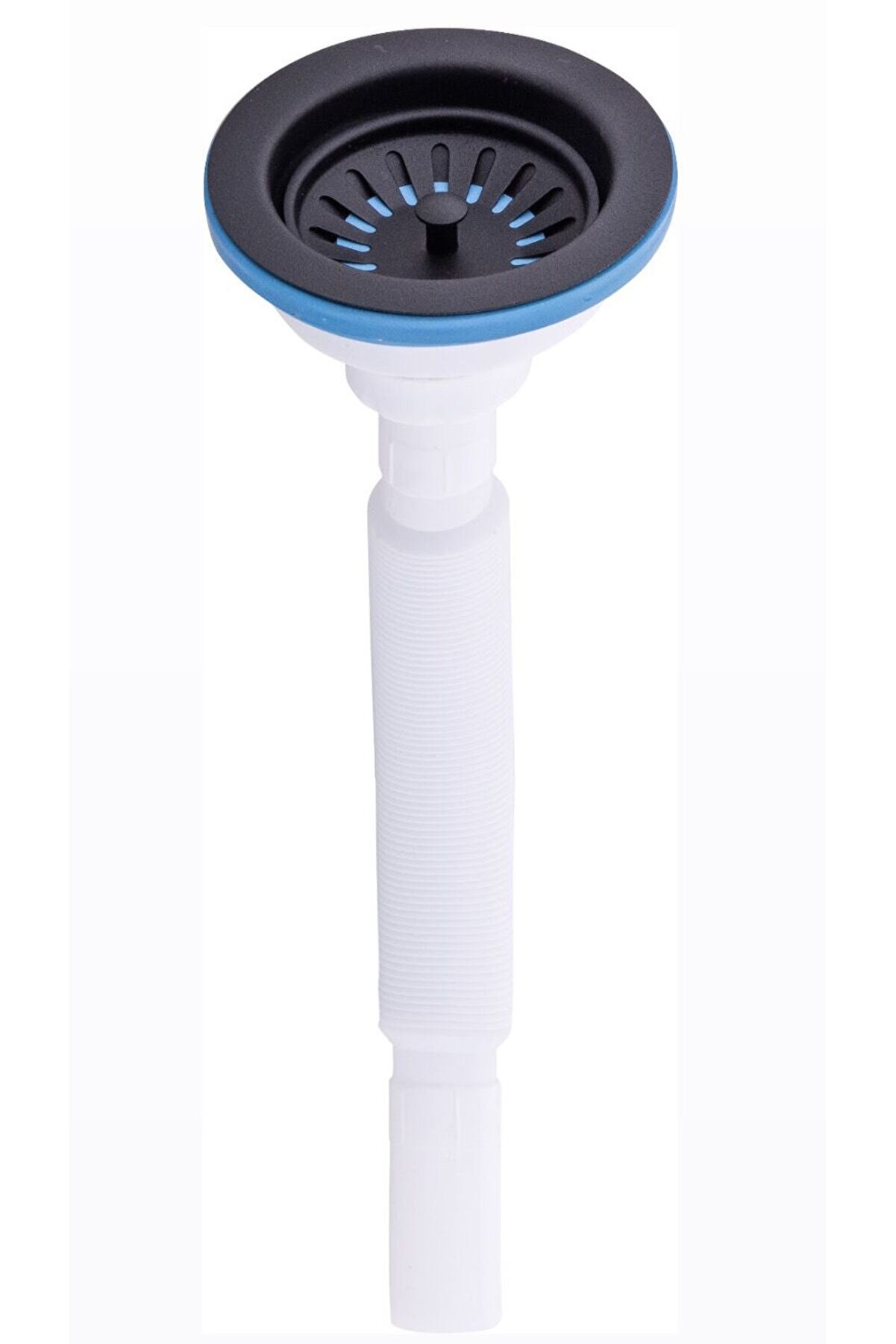 İSAOĞLU YAPI Mat Siyah Mutfak Gideri Sİyah Süzgec Çöp Toplama Özellikli ...