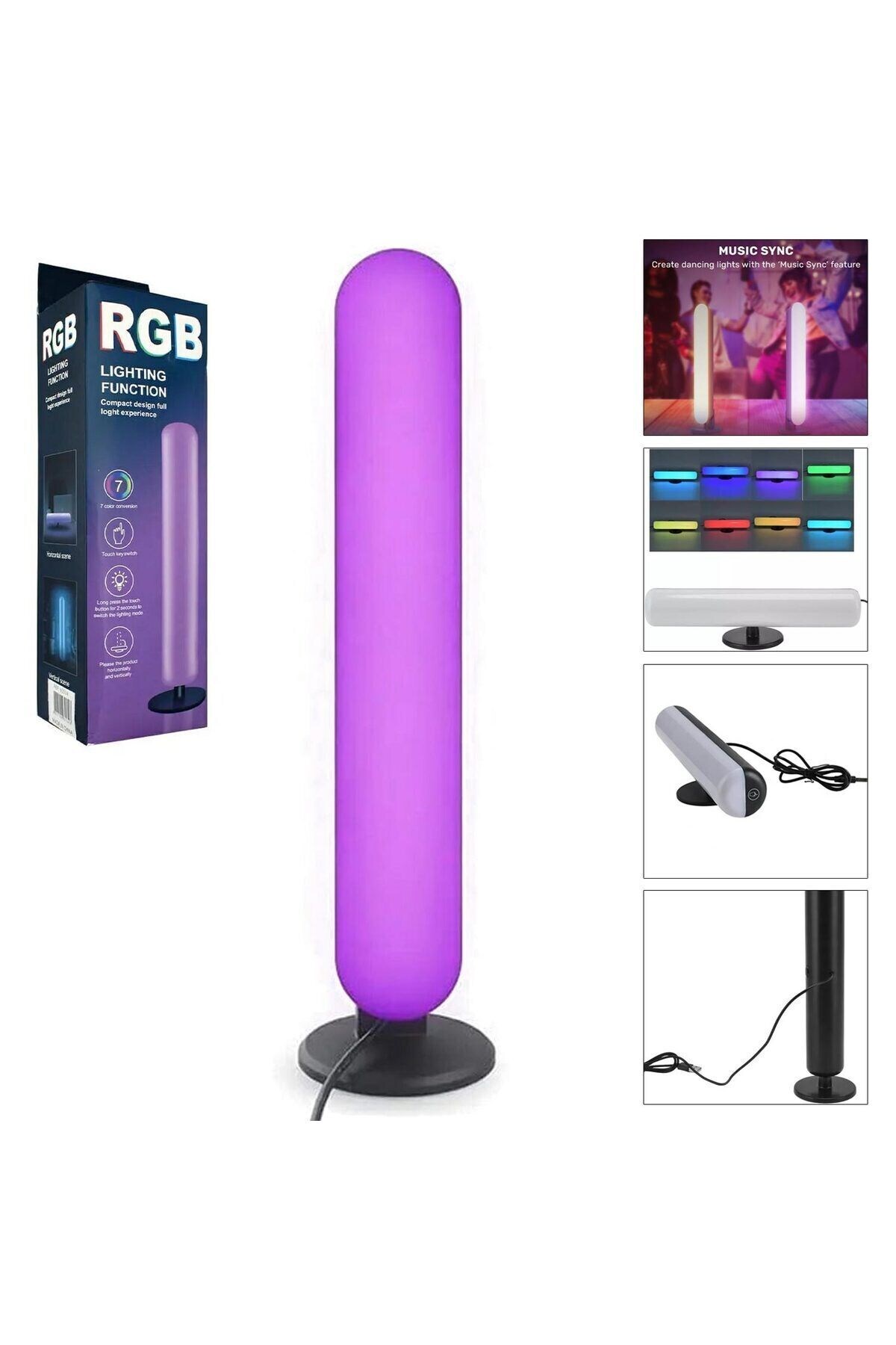 Concord Rgb-l2 Dokunmatik 7 Renk Rgb Led Lamba Ambiyans Işık - Fiyatı, Yorumları