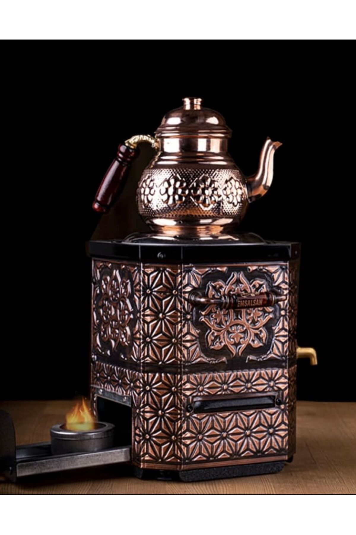 Tabibu Bakır Jelli Semaver Nostaljik Semaver (BAKIR DEMLİK DAHİLDİR ...