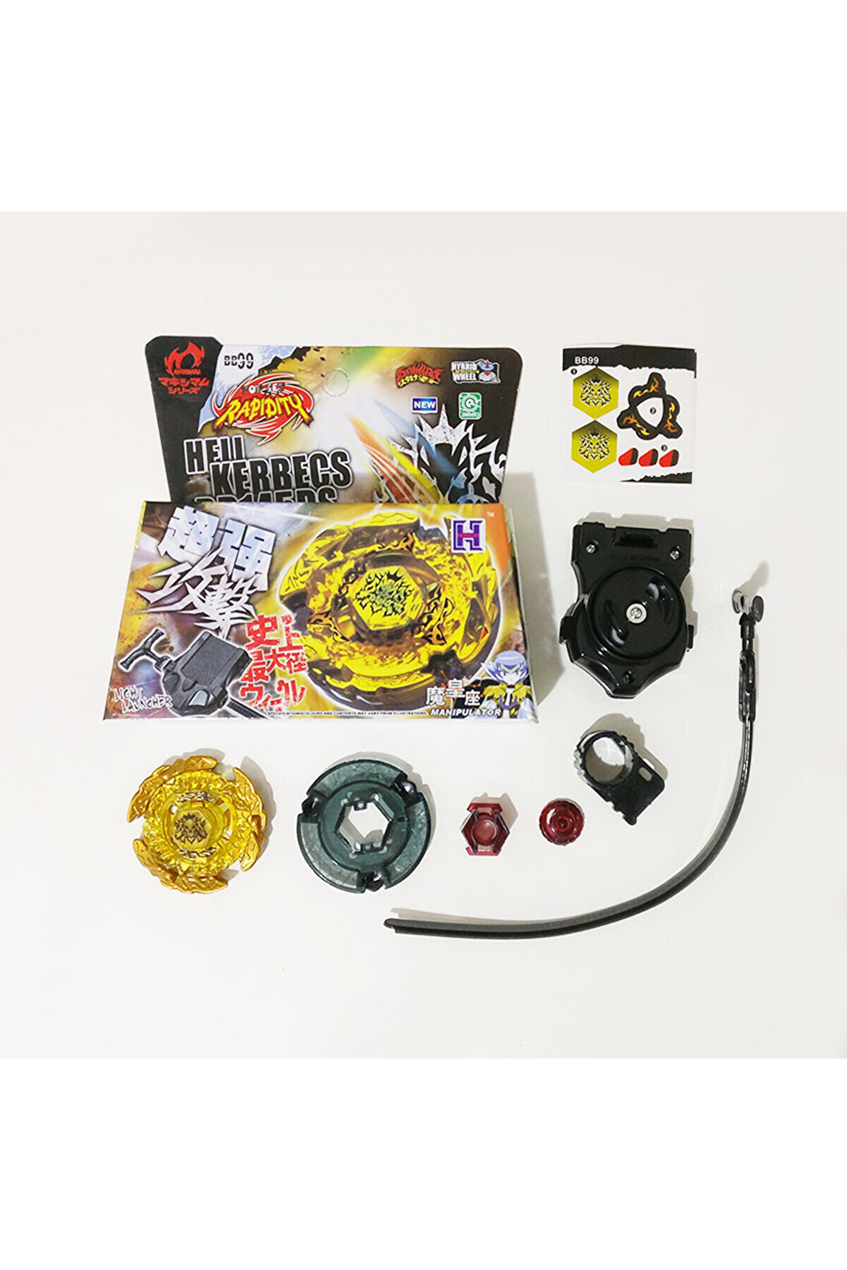 Beyblade Metal Fusion 4d System Hades Kerbecs Bd145ds Hell Kerbecs ...