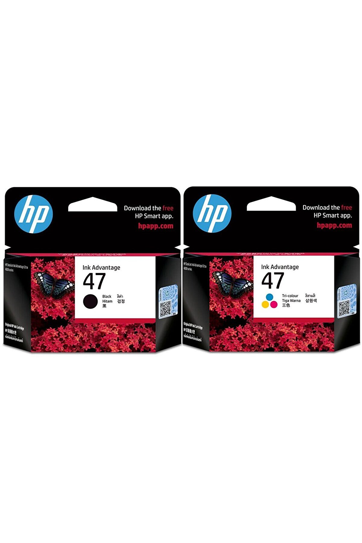 HP 47 6Zd21Ae 6Zd61Ae Siyah ve Renkli 2 li Paket 4800 - Fiyatı, Yorumları