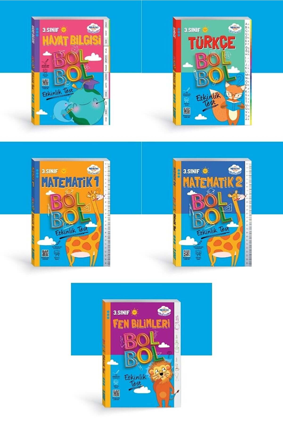 Öğretmen Evde Öğretmen Evde 3. Sınıf 5 'li Kitap Seti 2024-2025 Fiyatı ...